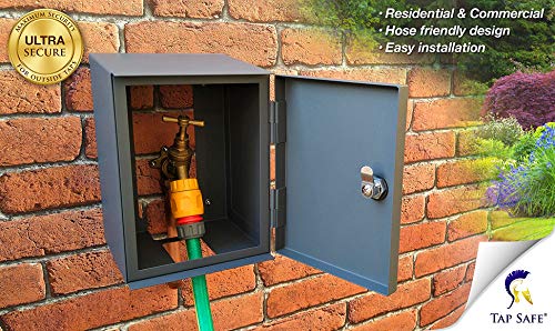 Tap Safe - lockable protective security lock box cover for outside ...