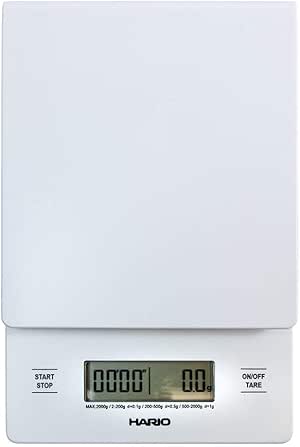 Amazon.com: Hario V60 Drip Coffee Scale and Timer, White: Kitchen & Dining