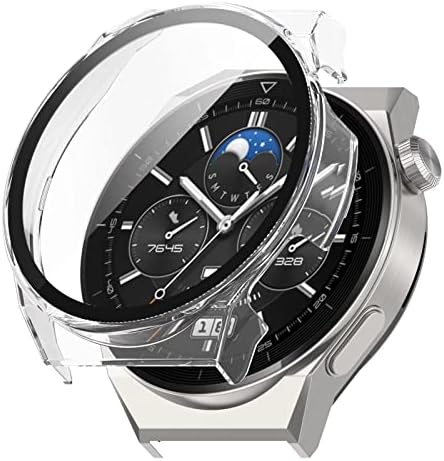 FTRONGRT Case for Huawei Watch GT3 Pro 46mm, PC + Screen Tempered Film ...