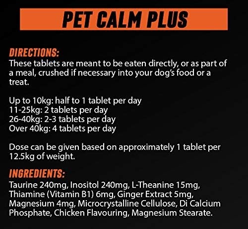 Pet Calm Plus | Dog Anxiety Tablets | Pet Calming Supplement For ...