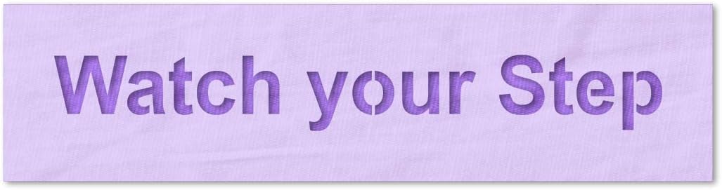 Amazon.com : Stencil Stop Watch Your Step Stencil - Reusable for DIY ...