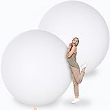 Amazon.com: 2 Pcs 72 Inch Giant Balloons Round Latex Large Human Egg ...