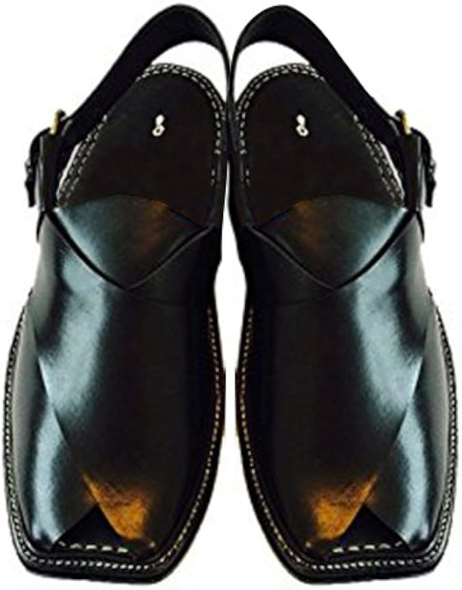 Desert Dress Authentic Mens Afghan Shoes Authentic Leather Sandals Arab ...