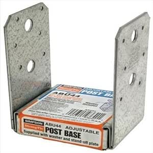 Amazon.com: 10 Pack Simpson Strong Tie ABU44 4x4 Standoff Post Base ...