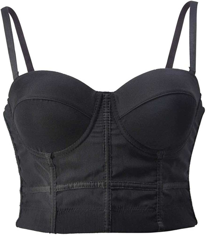 Aiuem Schwarzer Bustiers der Frauen Büstenhalter BHS Top Gothic ...