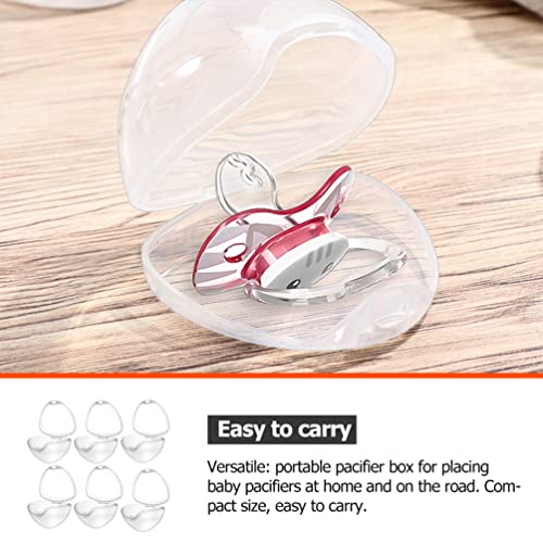 EXCEART 6pcs Pacifier Box Biting Toy Storage Box Daily Supply Baby ...