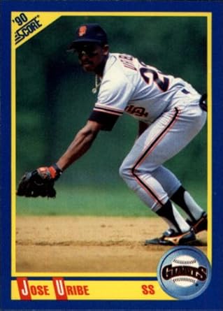 Amazon.com: 1990 Score Baseball Card #455 Jose Uribe Mint: Collectibles ...