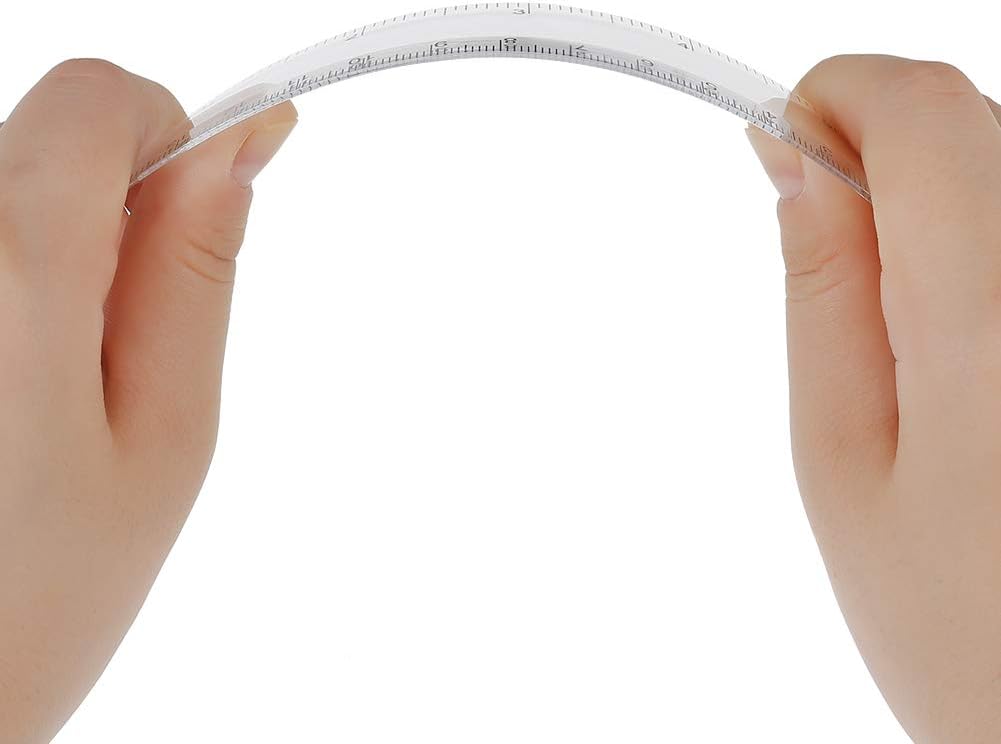 upain 15cm Ruler Set 10 Pack Shatterproof Clear Plastic Ruler 6 inch ...