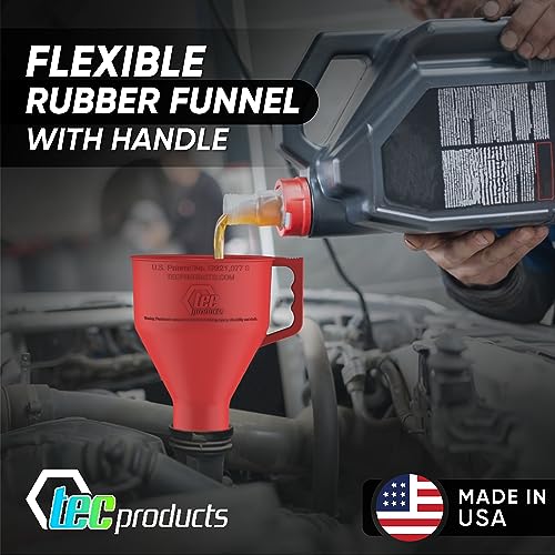 TEC Products FlexAll Funnel - Flexible Rubber Funnel with Handle ...