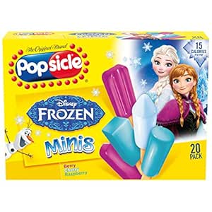Popsicle Ice Pops, Disney Frozen Minis, 20 ct: Amazon.com: Grocery ...