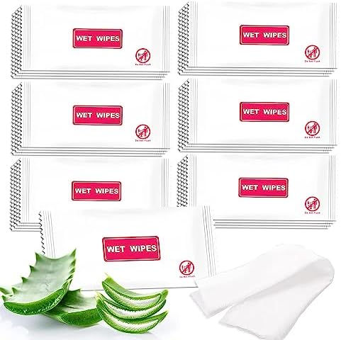 100 Pack Wet Wipes Individually Wrapped, Individual Hand Wipes ...