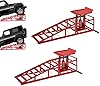 2 Pack Hydraulic Car Ramps 10000lbs 5T 11000lbs Low Profile Car Lift ...