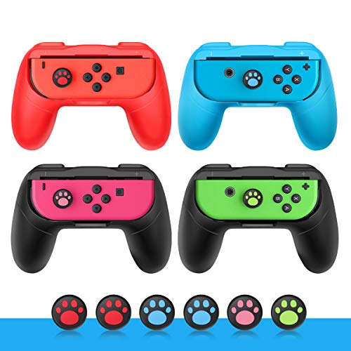 Joy Con Grip for Nintendo Switch Joy-Con 4-Pack/Wear-Resistant Smooth ...