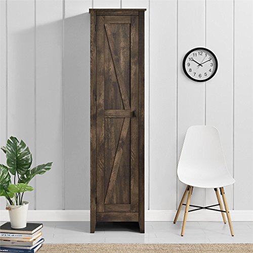 Buy Rustic Accent 18 inch Wide Pantry Cabinet, Tall Wood Floor Storage ...