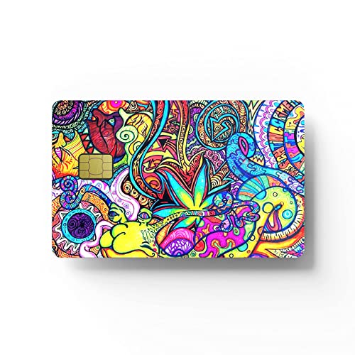 HK Studio Card Skin Sticker Hippie Design for EBT, Transportation, Key ...