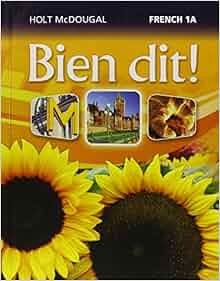 Amazon.com: Bien Dit!: Student Edition Level 1a 2013 (French Edition ...