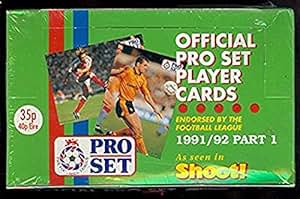 Amazon.com : 1991-92 Pro Set Soccer Box Part 1 Football (48 Packs ...
