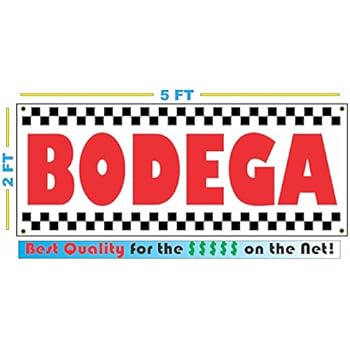 Amazon.com : BODEGA All Weather Full Color Banner Sign : Office Products