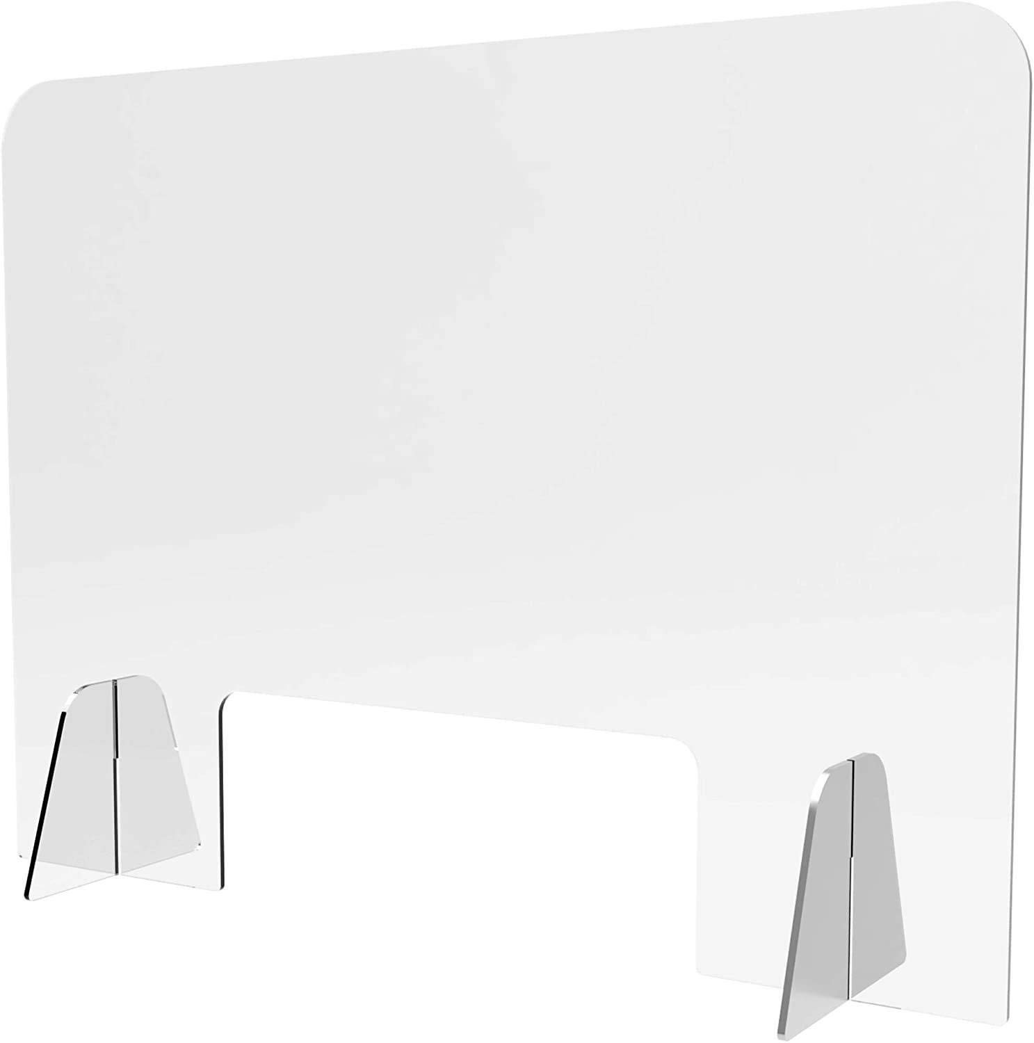 Buy YAALO Sneeze Guard,for Counter And Desk Portable Counter Shield ...