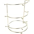 Amazon.com: HOMSFOU Tiara Crown Display Stand,Crown Necklace Three-tier ...