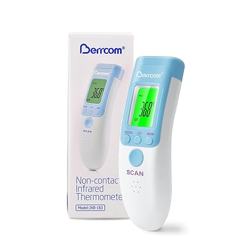 Berrcom Forehead Thermometer for Adults and Kids, Non Contact Infrared ...