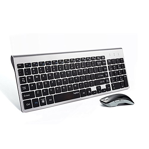 TopMate KM9001 Wireless Keyboard and Mouse Combo| Ultra Slim Portable ...