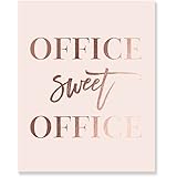 Amazon.com: DIGIBUDDHA Office Sweet Office Gold Foil Wall Art Print ...