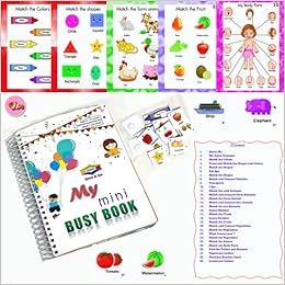 Buy OMNY My Mini Busy Book for Kids,29 Pages of Toddler Preschool ...