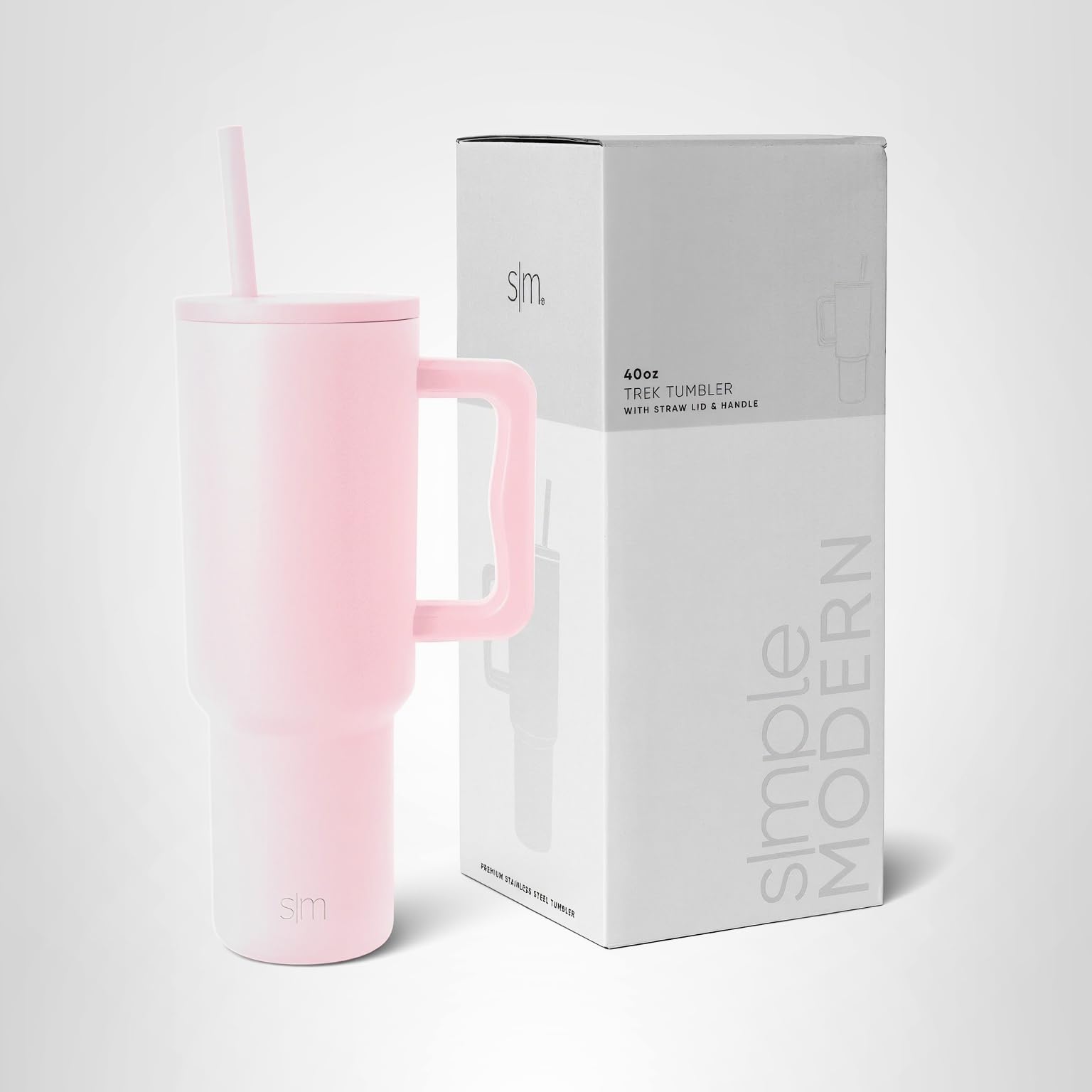 Simple Modern 40 oz Trek Tumbler with Handle and Straw | Insulated ...