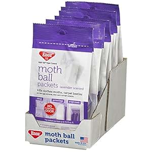 Amazon.com: Enoz Moth Ball Packets - Lavender Scented, pack of 6: Home ...