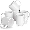 Amazon.com: DOWAN 20 Oz Coffee Mugs Set of 6, Large White Coffee Mugs ...