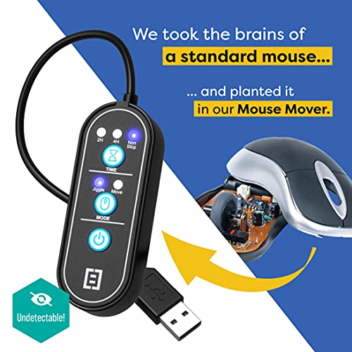 Tech8 Usa 2 In 1 Mouse Mover And Jiggler In 1 Keeps Pc Active Status