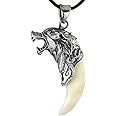 New Wolf Necklace Werewolf Unisex Teen's Jewelry Wolves Tooth | Amazon.com