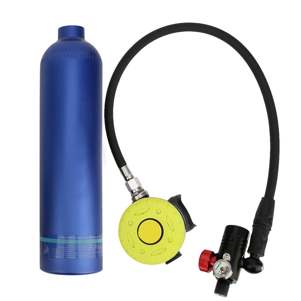 Scuba Diving Equipment, 1L Diving Oxygen Cylinder Air Tank Set Outdoor ...