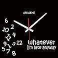 Amazon.com: Adalene Whatever Im Late Anyways Clock, Cute Unusual Funny ...