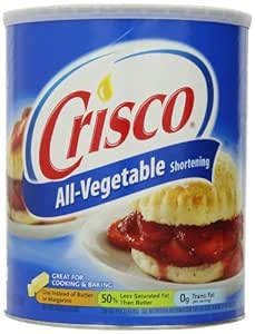 Amazon.com : Crisco All Vegetable Shortening, 6 lb, 96 Ounce : Baking ...