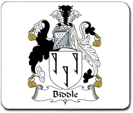 Amazon.com : Biddle or Biddell Family Crest Coat of Arms Mouse Pad ...