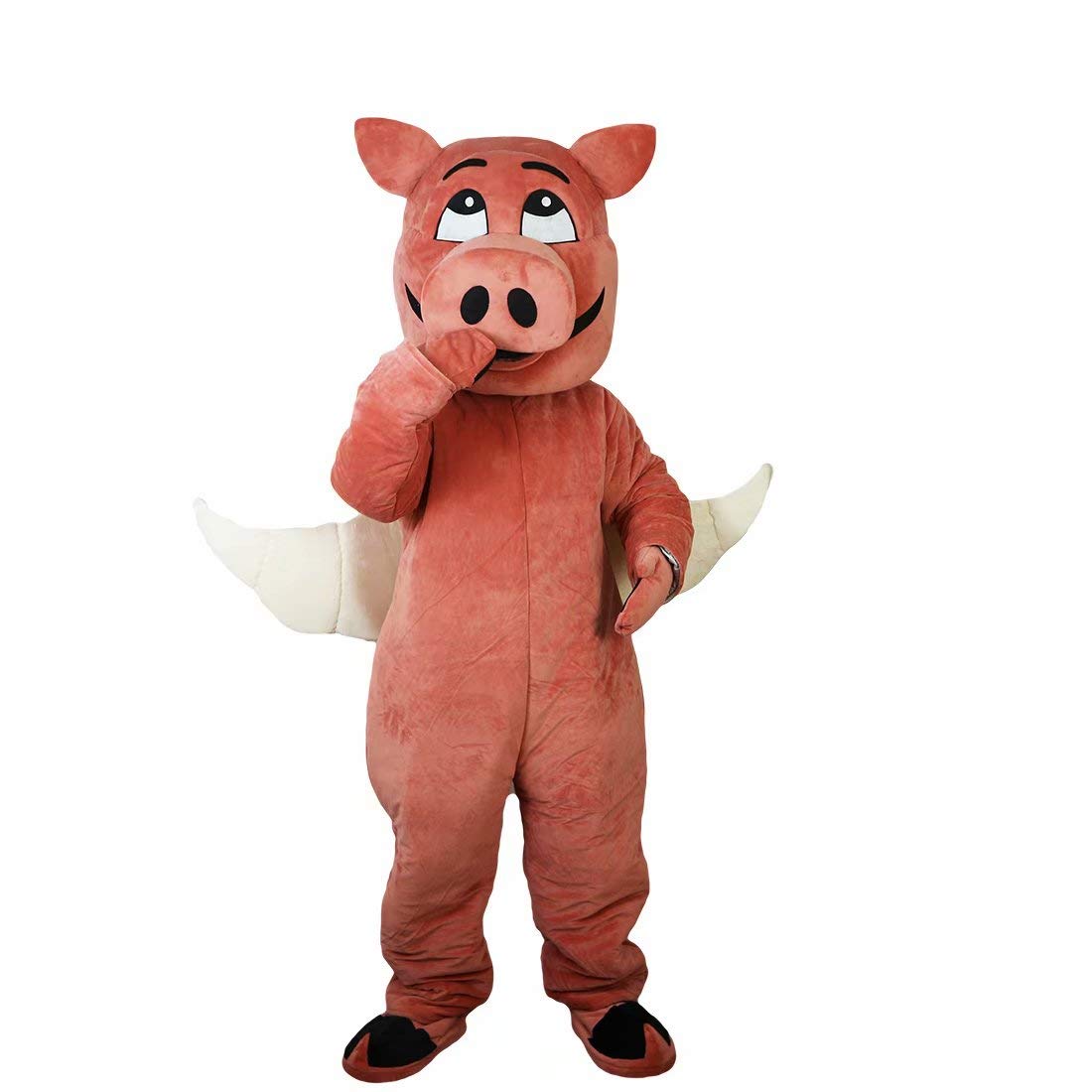 Mua cartoon mascot Flying Pig Swine Costume Adult Character Design ...