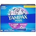 Amazon.com: Tampax Pearl Plastic Tampons, Ultra Absorbency, 45 Count ...