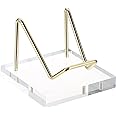 Amazon.com: Hipiwe Metal Display Stand with Acrylic Base, Gold Business ...