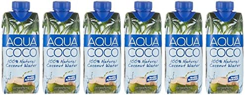 Aqua Coco 100% Natural Coconut Water 330ML Pack of 6, White price in ...