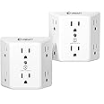 Amazon.com: Unidapt Multi Plug 6 Outlet Extender, 2 Pack Surge ...