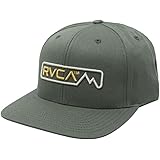 RVCA Men's Adjustable Snapback Curved Brim Trucker Hat, Black Camo, ONE ...