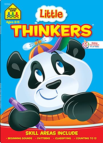 School Zone - Little Thinkers Preschool Workbook - 64 Pages, Ages 3 to ...