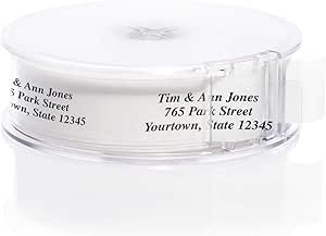 Amazon.com : Clear Rolled Address Labels with Elegant Dispenser - Roll ...