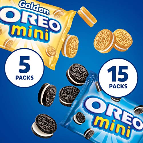 OREO Chocolate Sandwich Cookies, 30 - 1.59 oz Snack Packs & OREO Mini ...