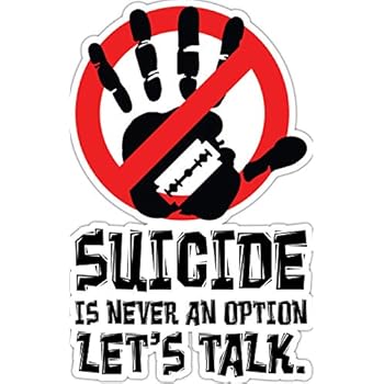 Amazon.com: Magnetic Bumper Sticker - Suicide Awareness - Ribbon Shaped ...