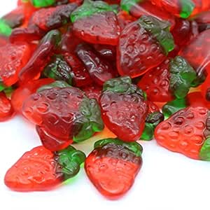Amazon.com : Haribo Gummy Candies by Smarty Stop (Strawberries, 2 Pound ...