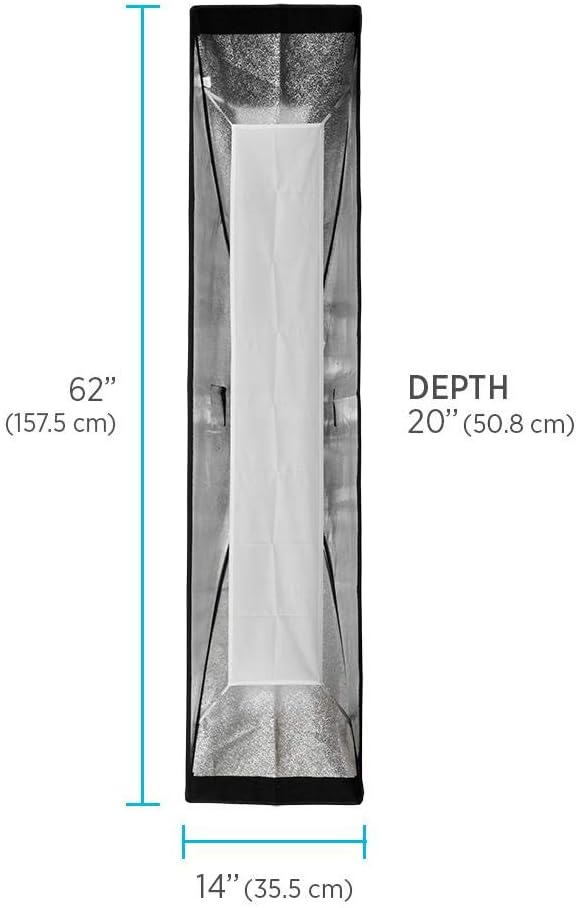 Fovitec 14″x 62″ Strip Photography Softbox with S-Type Bowens Mount ...