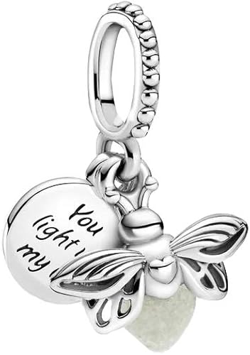 Amazon.com: PANDORA Glow-in-The-Dark Firefly Dangle Charm: Jewelry